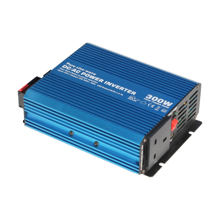 300W 24V pure sine wave power inverter for truck, boat, marine, off ...